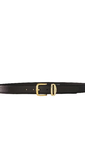 AUREUM - Black & Gold French Rope Belt