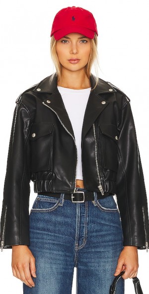 BLANKNYC - Faux Leather Moto Jacket