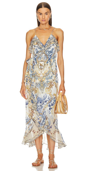 Camilla - Long Wrap Dress