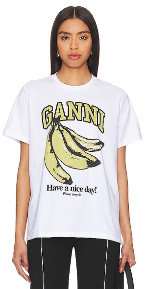 Ganni - Banana Relaxed T-shirt
