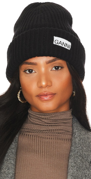 Ganni - Structured Rib Beanie