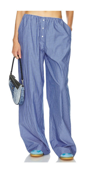 Helsa - Pinstripe Poplin House Pants
