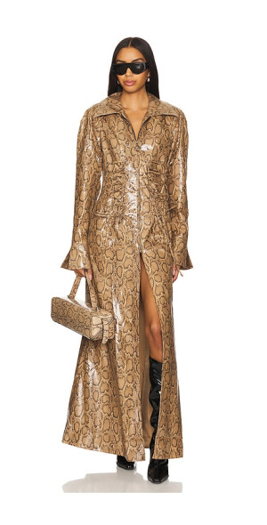 Kim Shui - Python Trench Coat