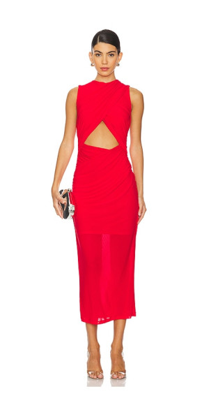 MISHA - Isabella Mesh Midi Dress