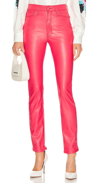 MOTHER - Faux Leather Dazzler Skimp