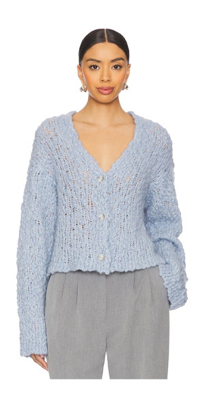 NAADAM - Italian Jumbo Boucle Open Front Cardigan