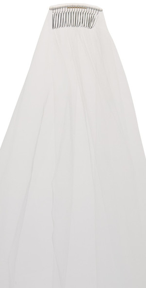 Ofrenda Studio - Jardin Beaded Line Drawing Floral Veil