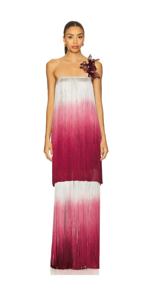 PatBO - Fringe Strapless Gown