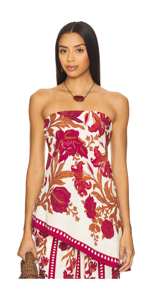 ROCOCO SAND - Asymmetrical Strapless Top