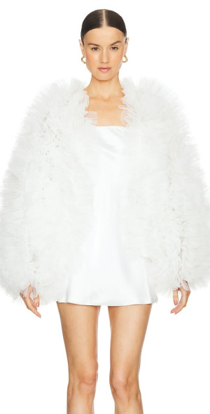 SELEZZA LONDON - Fleur Tulle Bomber