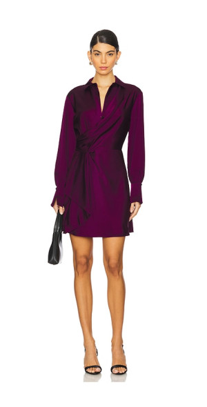 SIMKHAI - Talit Draped Front Mini Dress