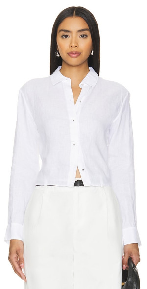 Theory - Crop Taper Shirt