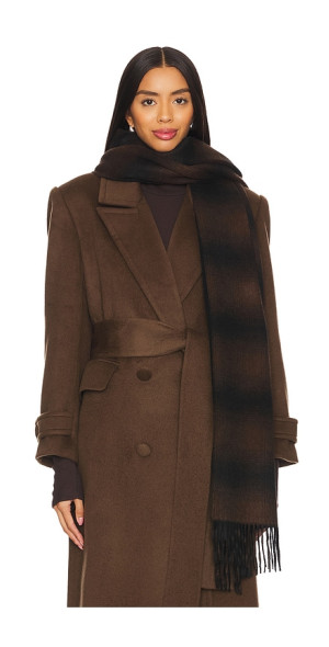Vince - Cashmere Double Face Shadow Plaid Scarf