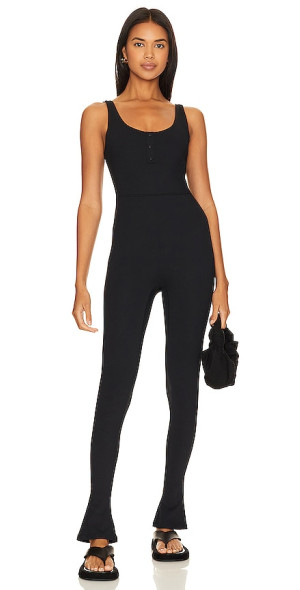 WeWoreWhat - Henley Flare Jumpsuit