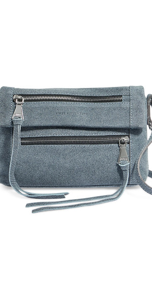 Aimee Kestenberg - Women's Crosstown Leather Double Entry Crossbody Bag