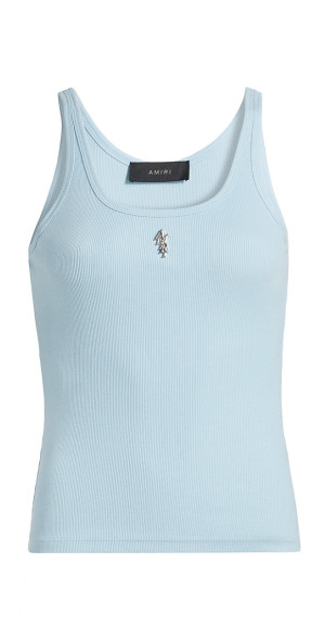 Amiri - Women's Rib-Knit Stacked Logo Tank