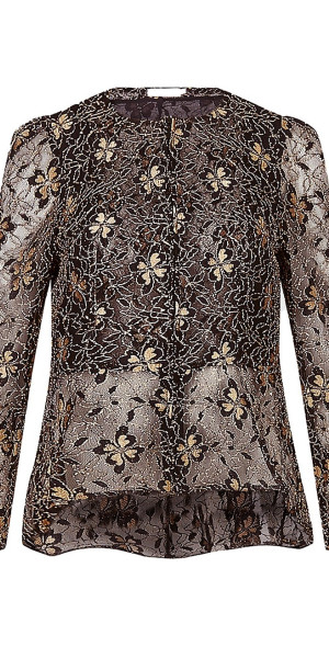 Anne Fontaine - Women's Leonelle Lace Peplum Top