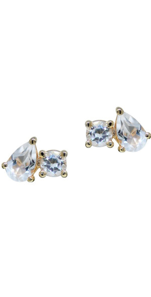 Anzie - Women's x Mel Soldera 14K Yellow Gold & Clear Topaz Toi Et Moi ...