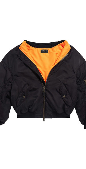 Balenciaga - Off Shoulder Bomber Jacket