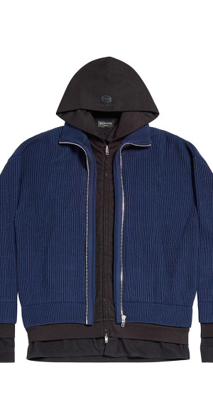 Balenciaga - Unity Sports Icon Layered Oversized Zip-Up Hoodie