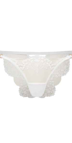 Bluebella - Women's Embroidered Sheer Mesh Brief