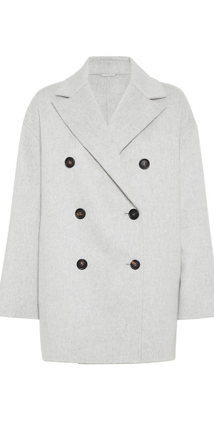 Brunello Cucinelli - Women's Hand Crafted Cashmere Double Beaver Pea Coat