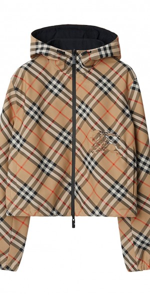 Burberry - Women's Check Drawcord Short Jacket