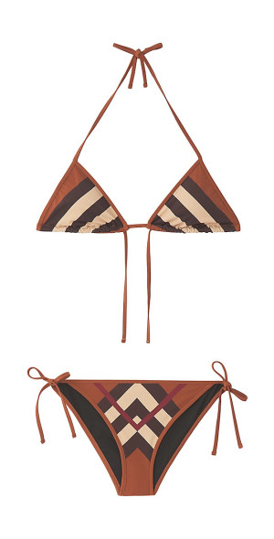 Burberry - Women's Cobb Plaid 2-Piece String Bikini