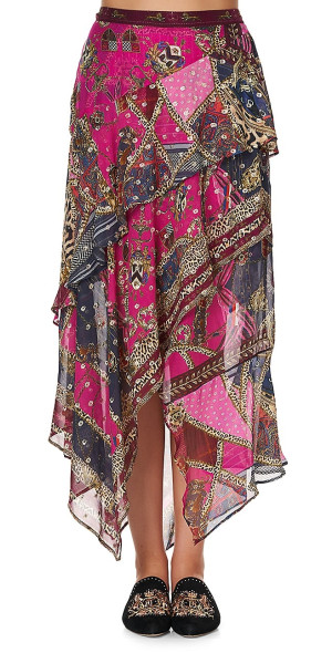 Camilla - Women's Asymmetrical Ruffle Skirt