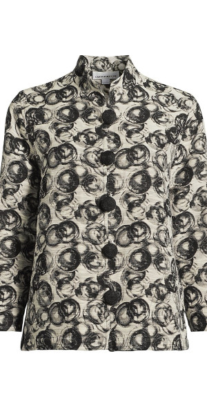 Caroline Rose - Women's Circle Jacquard Easy-Fit Jacket