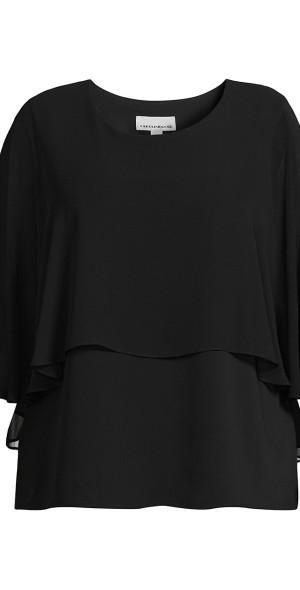 Caroline Rose - Women's Georgette Capelet Top