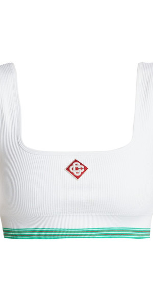 Casablanca - Women's Seamless Ribbed Crop Top