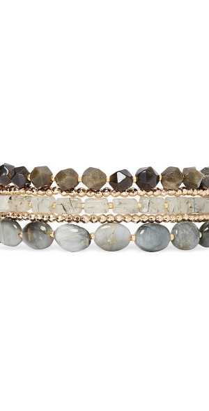 Chan Luu - Women's Naked 18K-Gold-Plated & Multi-Gemstone Wrap Bracelet