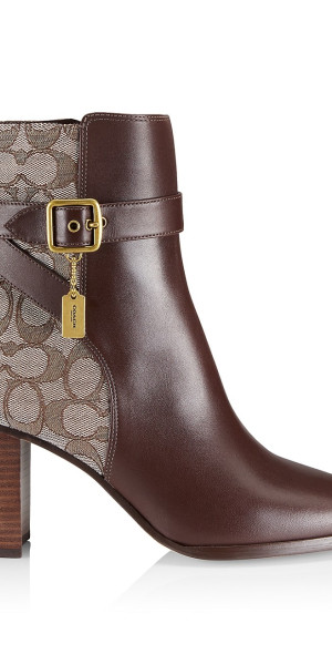 COACH - Women's Olivia Signature Jacquard Ankle Booties