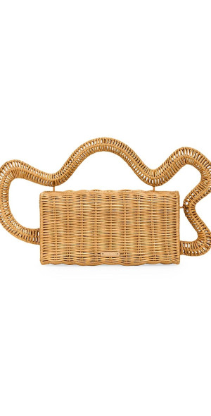 Cult Gaia - Women's Elsa Rattan Clutch
