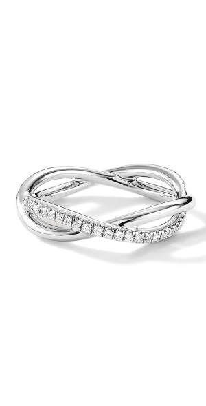 David Yurman - Women's Infinity Band Ring in Platinum