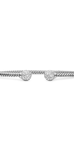 David Yurman - Women's Solari Cablespira Bracelet in 18K White Gold