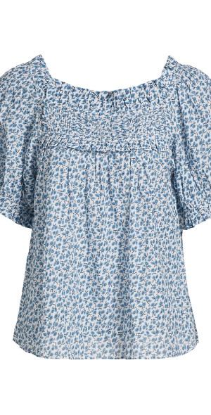 DÔEN - Women's Frances Floral Cotton Top