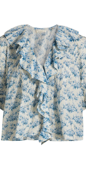 DÔEN - Women's Henri Floral Cotton Top