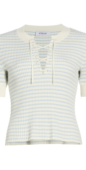 Derek Lam 10 Crosby - Women's Eloise Lace-Up Henley Top