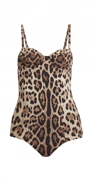 Dolce & Gabbana - Women's Leopard One-Piece Swimsuit