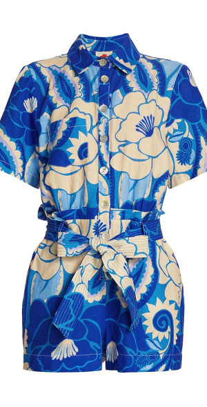 Farm Rio - Women's Tropical Groove Belted Romper