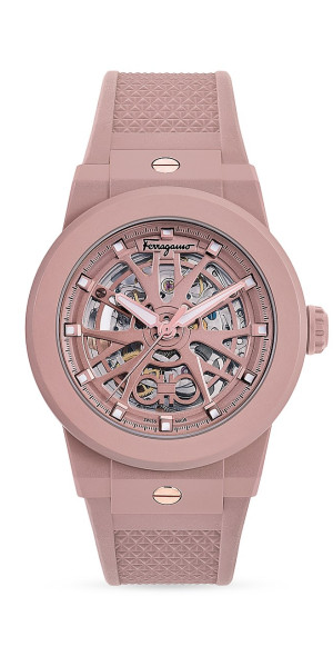 FERRAGAMO - Women's F-80 Skeleton Ecoceramic Watch
