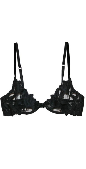 Fleur du Mal - Women's Lily Embroidered Floral Lace Bra