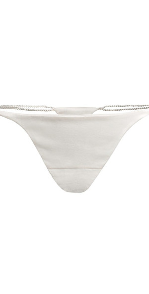 Fleur du Mal - Women's Pearl Luxe Silk V-String