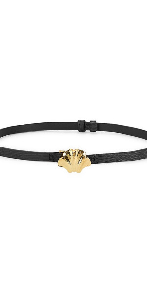 Frame - Women's Gingko Leaf Leather Belt