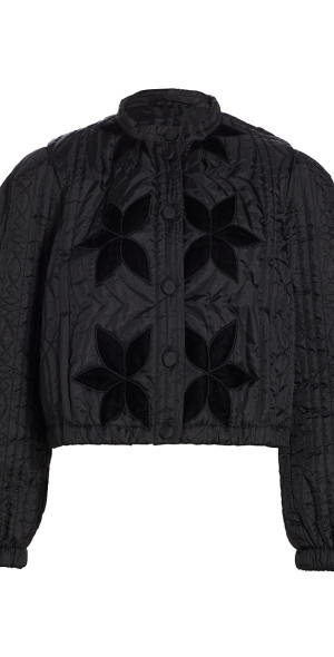 Free People - Women's Quinn Floral Embroidered Quilted Jacket