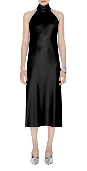Galvan London - Women's Sienna Satin Halter Midi-Dress