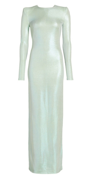 Galvan - Women's Frieze Jersey Long-Sleeve Column Gown