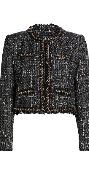 Generation Love - Women's Serena Chain-Embellished Tweed Blazer